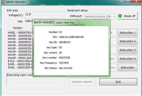Bmw Fembdc New Key Programming By Yh Bmw Fem Programmer Uobdii