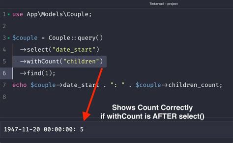 Laravel Tip If You Have A `select` And `withcount` In One Eloquent Query Make Sure That