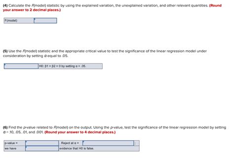 Solved Using The Appropriate Model Sample Size N And Chegg