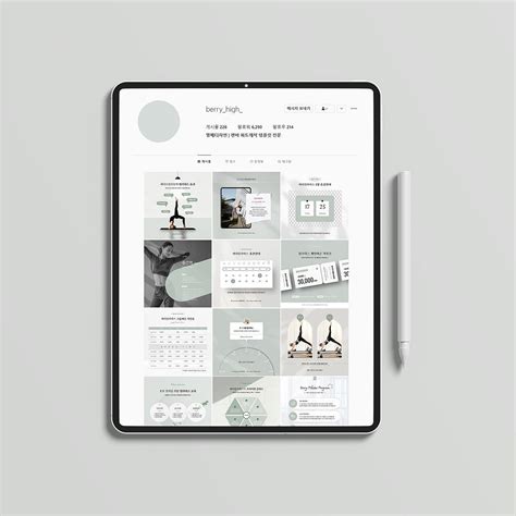 꾸밈피드 캔바 인스타그램 필라테스 템플릿 세트 캔바 인스타그램 열매디자인 꾸밈피드