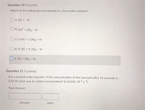 Solved Question 10 5 Points Which Of The Following