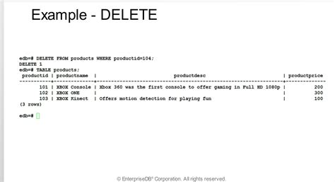 Module 10 Sql Primer Postgres Administration Essentials From Edb