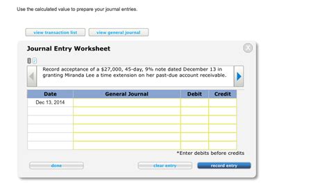 Solved Exercise 9 10 Notes Receivable Transactions Lo C2