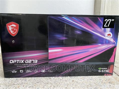 Msi Optix G273 165hz Gaming Monitor In Lapaz Computer Monitors Tryce