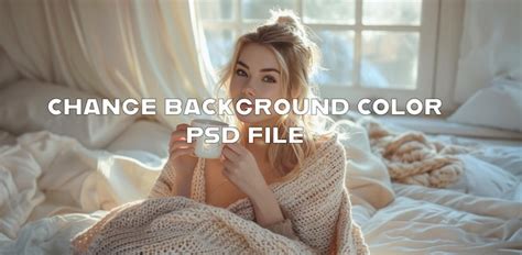 Cozy Morning With A Woman Enjoying Coffee In Bed Premium AI Generated PSD