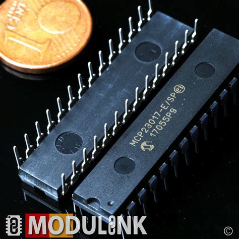 mcp23017 mcp23s17 io expander i o erweiterung i2c spi 16 bit dip dil