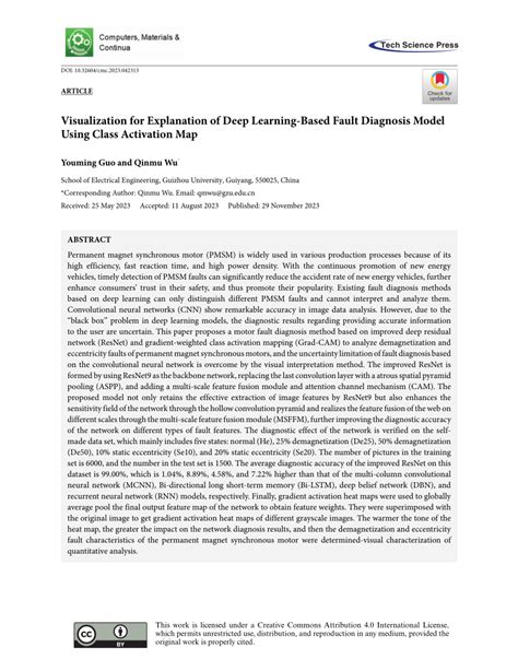 PDF Visualization For Explanation Of Deep Learning Based Fault Diagnosis Model Using Class