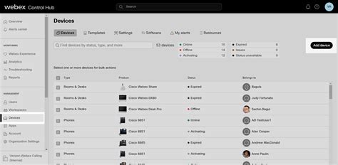 Control Hub Third Party Devices Customer Managed Devices Verizon