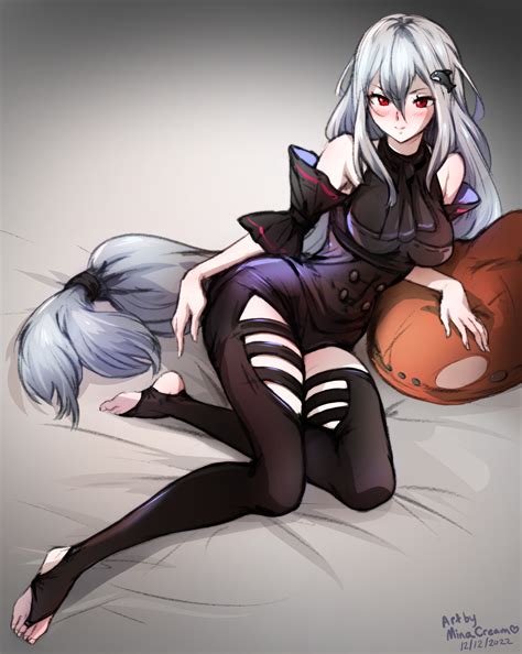 Rule 34 1girls Arknights Bare Shoulders Barefoot Big Breasts Blush Breasts Chest