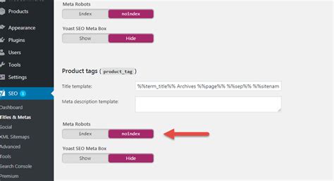 WooCommerce Should I Noindex Product Tag Pages