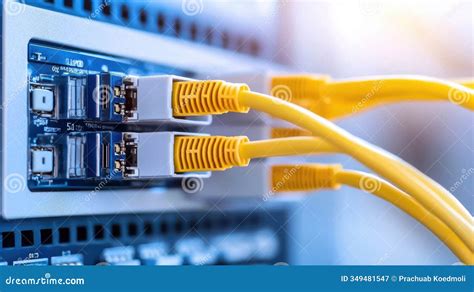 Fiber Server Room Cables Royalty Free Illustration