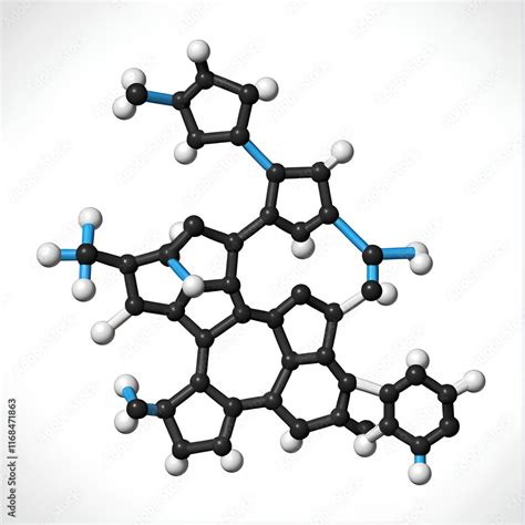 Carbon Tetrafluoride Molecule Structural Chemical Formula Ball And Stick Model Isolated Image