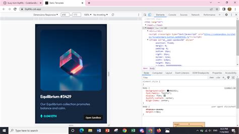 GitHub Mea Nftcard Created With CodeSandbox