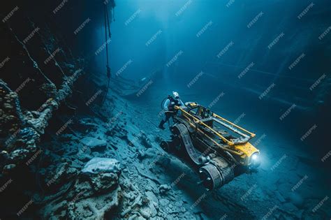 Premium Photo An Underwater Robot Retrieving Artifacts From A Hi