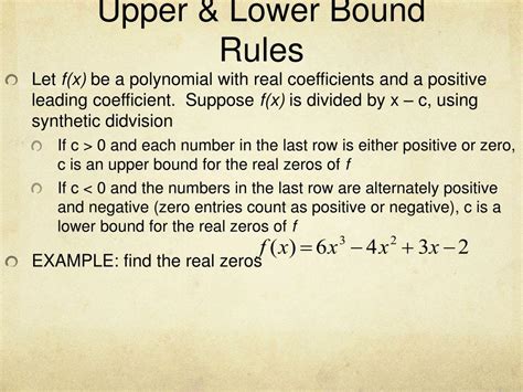 Ppt Zeros Of Polynomial Functions Powerpoint Presentation Free Download Id 1324201