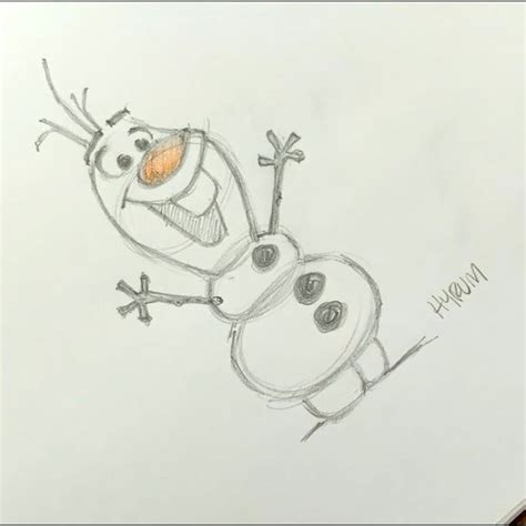 How To Draw Olaf From Frozen Disney News