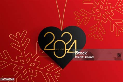 2024년 사랑 개념 새해 복 많이 받으세요 추상 숫자 벡터 그림입니다 인사말 카드 초대장 달력 등을 위한 휴일 디자인 벡터 스톡 일러스트레이션 0명에 대한 스톡 벡터 아트