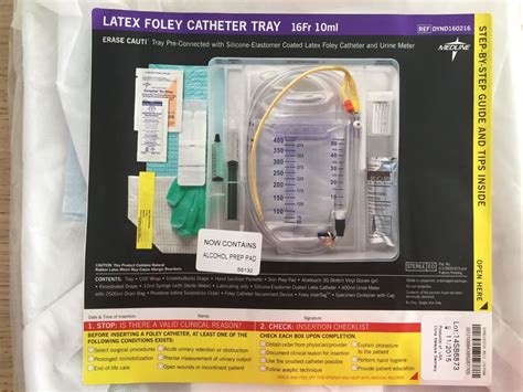 New Medline Dynd160216 Latex Foley Catheter Tray 16fr 10ml X