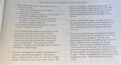 solved use a separate sheet of paper to complete this