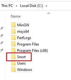 Snort Installation On Windows