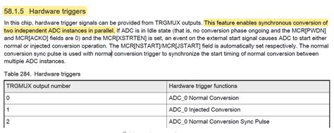 adc syncronous conversion hardware triggers nxp community