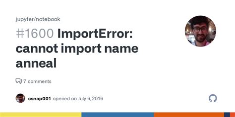 ImportError Cannot Import Name Anneal Issue Jupyter Notebook GitHub