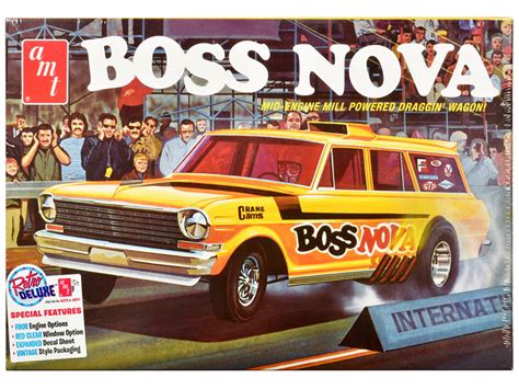 Skill 2 Model Kit Boss Nova Funny Car 1 25 Scale Model By Amt