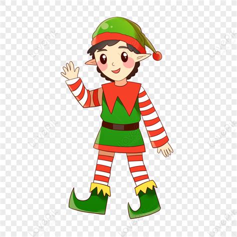 인사하는 크리스마스 일러스트 요정만화아름다운제전 Png 일러스트 무료 다운로드 Lovepik