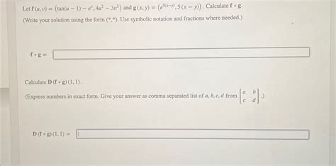 Solved Let F U V Tan U Ev U V And Chegg Com