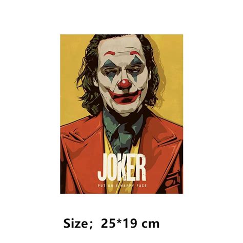 Дизайн термочувствительные Джокер Патчи Diy термо Стикеры для одежды на одежду гладить на