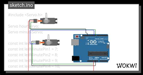 Analog Clock Wokwi ESP STM Arduino Simulator