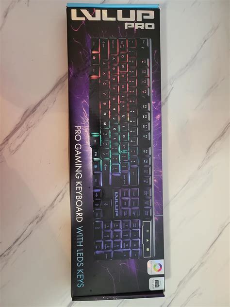 Vivitar Lvlup Pro Gaming Keyboard With Leads Keys Black Video Games