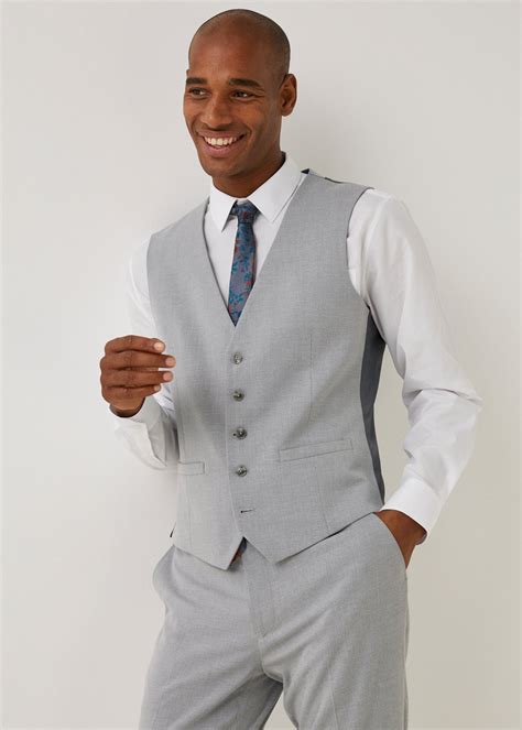 Taylor And Wright Lewis Grey Suit Waistcoat Matalan