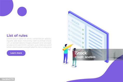 규정 준수 규칙 법 등등 측정 개념 목록 벡터 일러스트레이션 금지됨에 대한 스톡 벡터 아트 및 기타 이미지 금지됨 등측