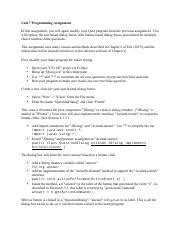 Unit 7 Programming Assignment Pdf Unit 7 Programming Assignment In This Assignment You Will