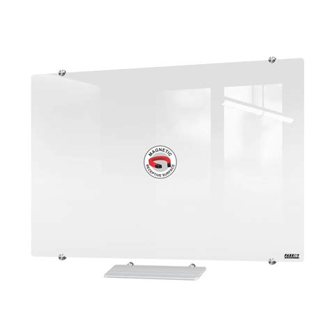 Magnetic Glass Whiteboards 1500 X 1200mm White Pdk Office National