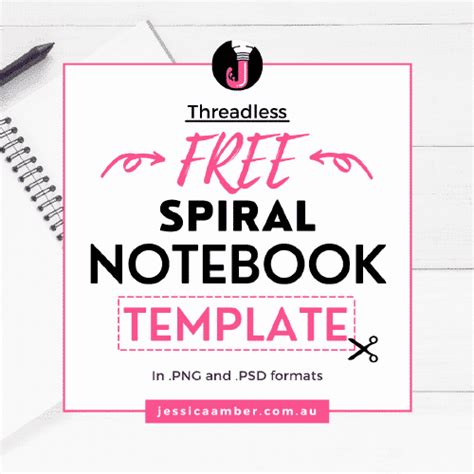 Threadless Spiral Notebook Template JessicaAmber