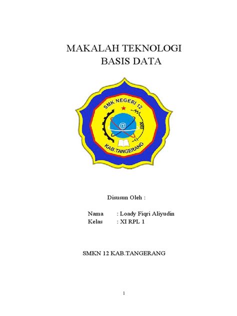 Loady Makalah Basis Data Pdf