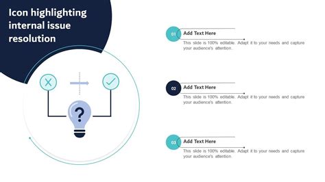 Icon Highlighting Internal Issue Resolution Ppt Slide