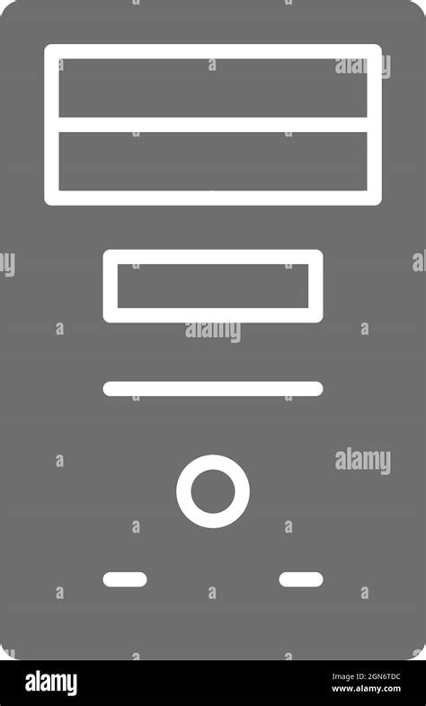 System Unit Computer Case Console Grey Icon Stock Vector Image Art Alamy