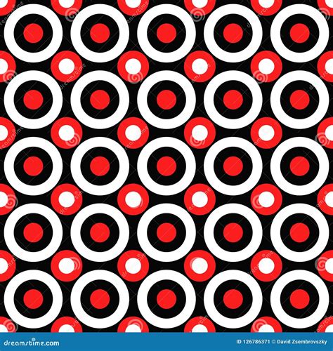 Seamless Geometrical Circle Pattern Background Vector Design Stock Vector Illustration Of