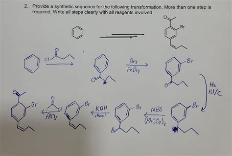 Answered 2 Provide A Synthetic Sequence For The Following