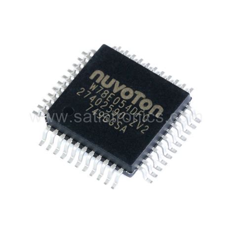 Nuvoton Chip W78e054dfg Microcontroller Tqfp 44 6t12t 8051 Satistronics