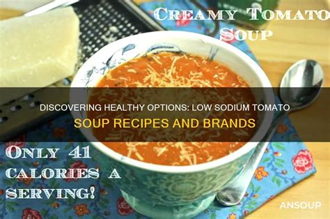 Discovering Healthy Options Low Sodium Tomato Soup Recipes And Brands