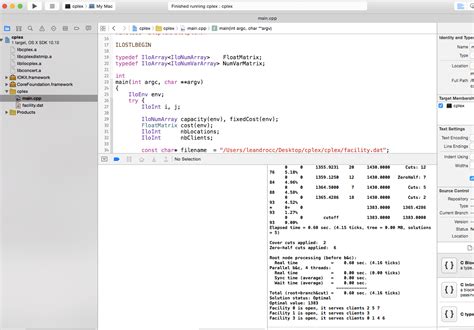 how to configure ibm cplex with apple xcode prof leandro c coelho