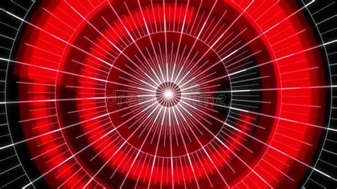 Hud Arc Audio Equalizer Radial Grids Red Vj Loop Animation 11 Stock