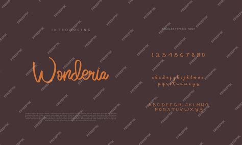 Premium Vector Handwritten Script Font Hand Drawn Brush Style Modern Calligraphy Cursive