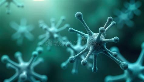 Microscopic View Of Complex Molecular Structures Detailed Illustration
