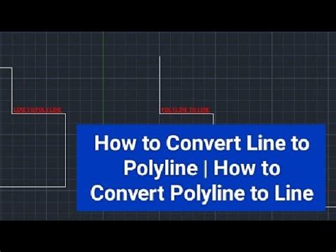 How To Convert Line To Polyline How To Convert Polyline To Line YouTube