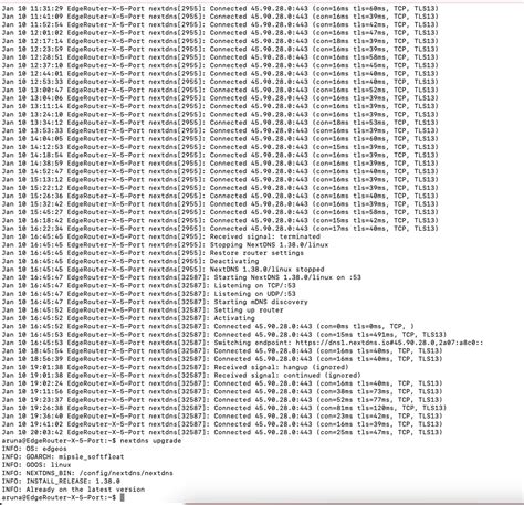 Edgeos Nextdns Cli Stop Working Bug Reports Nextdns Help Center